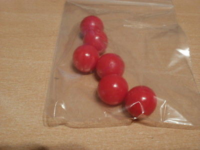 Solid hard plastic balls in red yellow blue or green. Buy one colour or a mix 19mm diameter